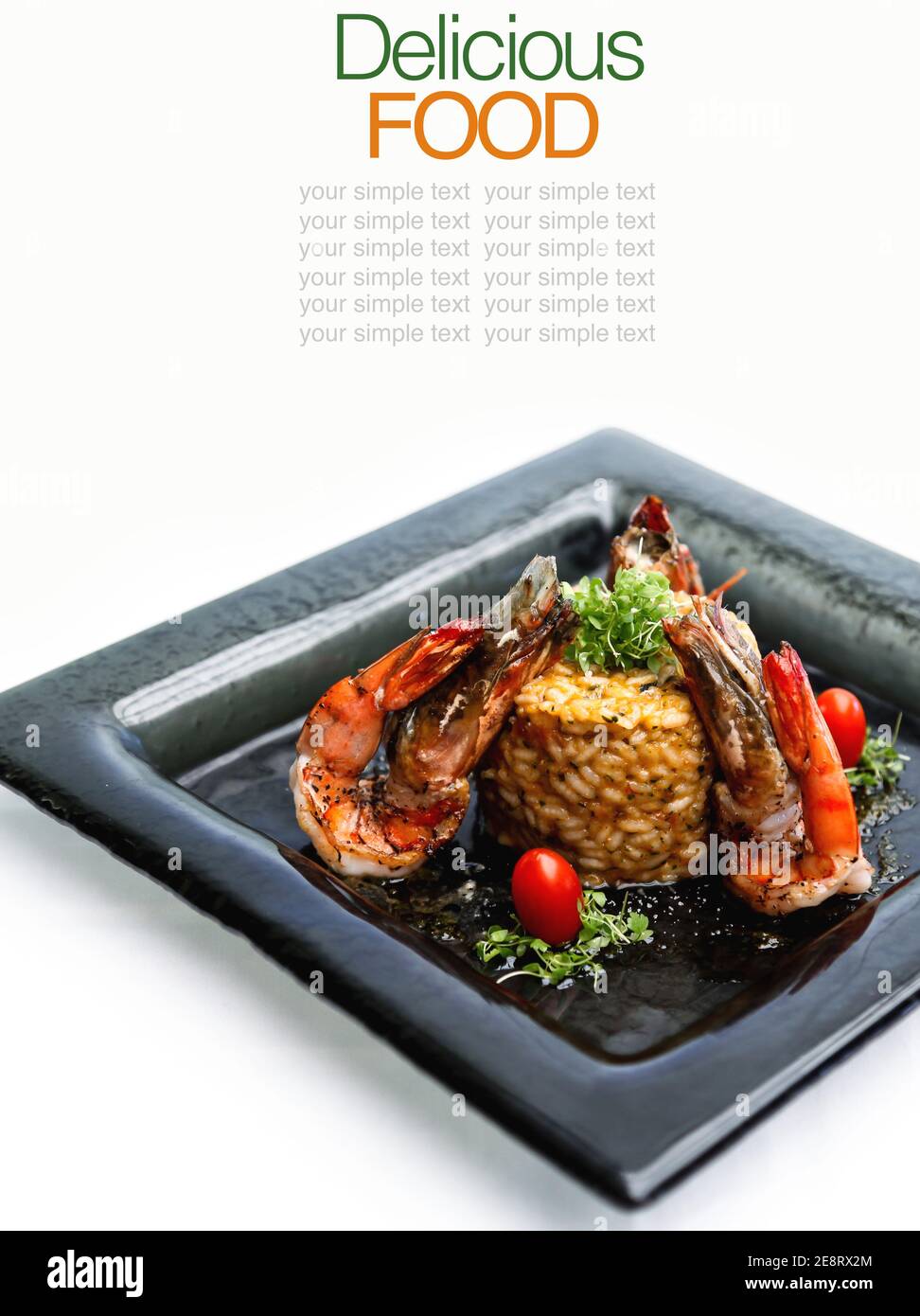 King prawn risotto hi-res stock photography and images - Alamy