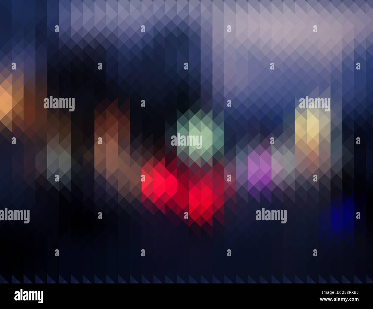 Colourful abstract triangles pixel background Stock Photo - Alamy