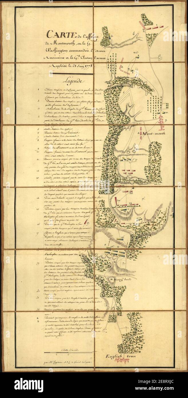 Monmouth map hi-res stock photography and images - Alamy