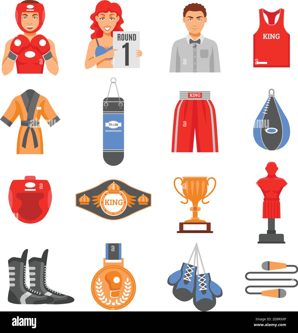 Boxing ammunition Stock Vector Images - Alamy