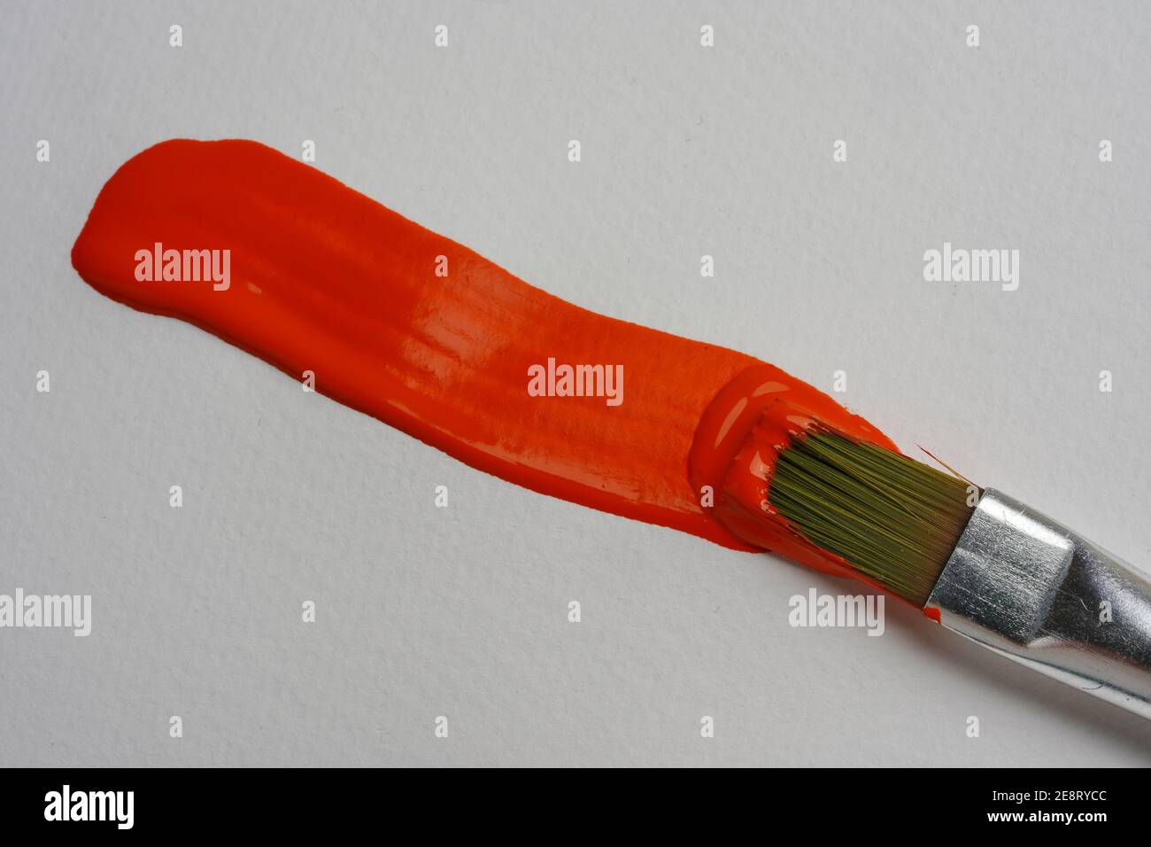Orange paint brush hi-res stock photography and images - Alamy