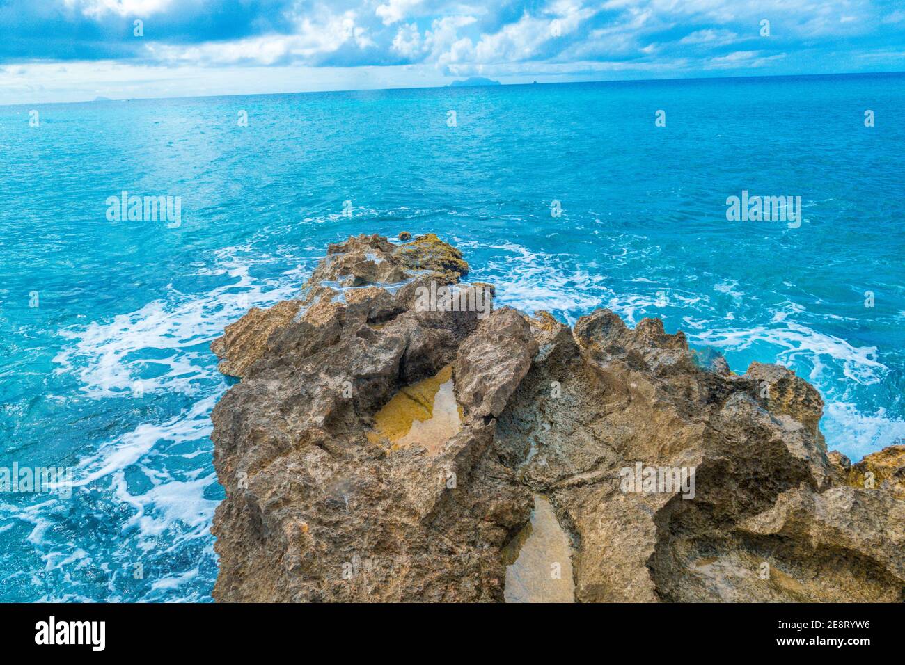 Aerial view of the Atlantic ocean coast landscape. Beach landscape ...