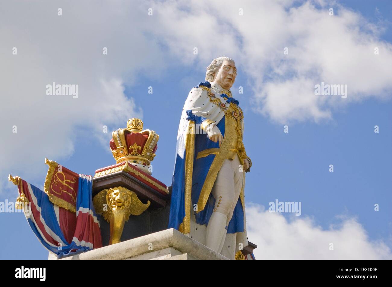 Monument to King George III , Esplanade, Weymouth. Erected in 1810 to ...