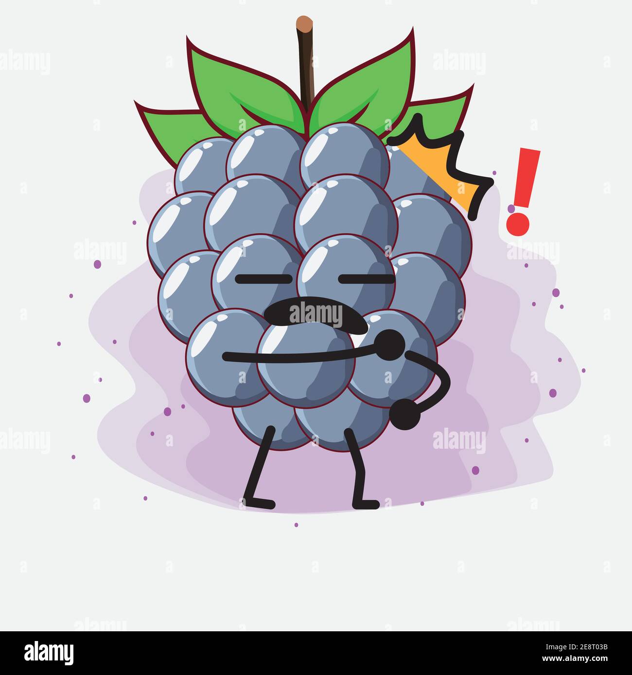 An illustration of Cute Dewberry fruit character Stock Vector Image ...