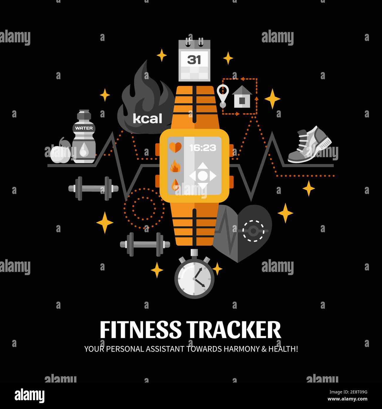 Kcal vector vectors hi-res stock photography and images - Alamy