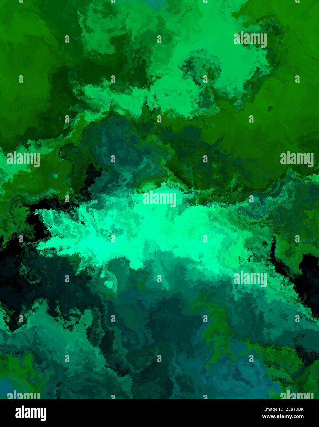 Illustration of a blurry green-toned background Stock Photo - Alamy