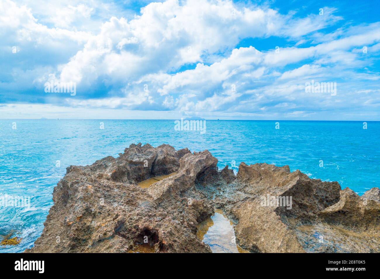 Aerial view of the Atlantic ocean coast landscape. Beach landscape ...