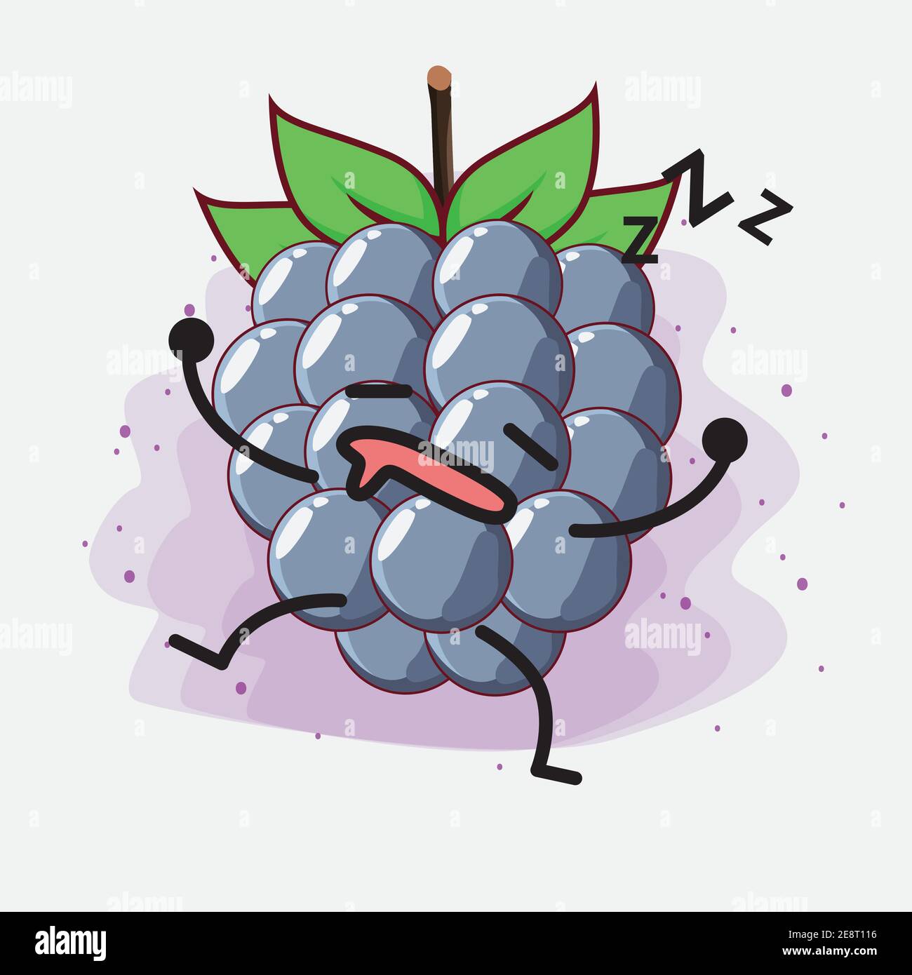 An illustration of Cute Dewberry fruit character Stock Vector Image ...