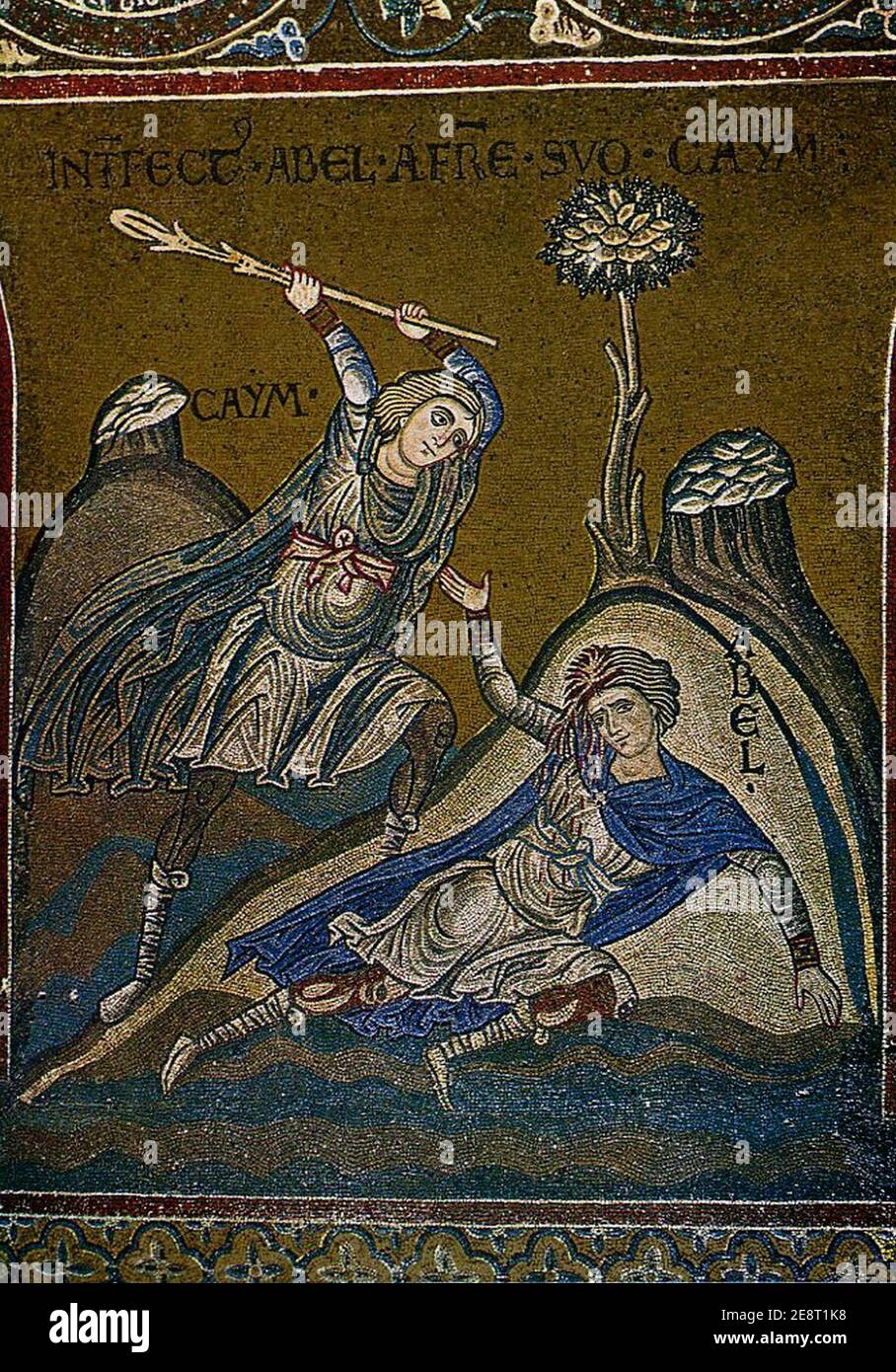 Monreale cain and abel Stock Photo - Alamy