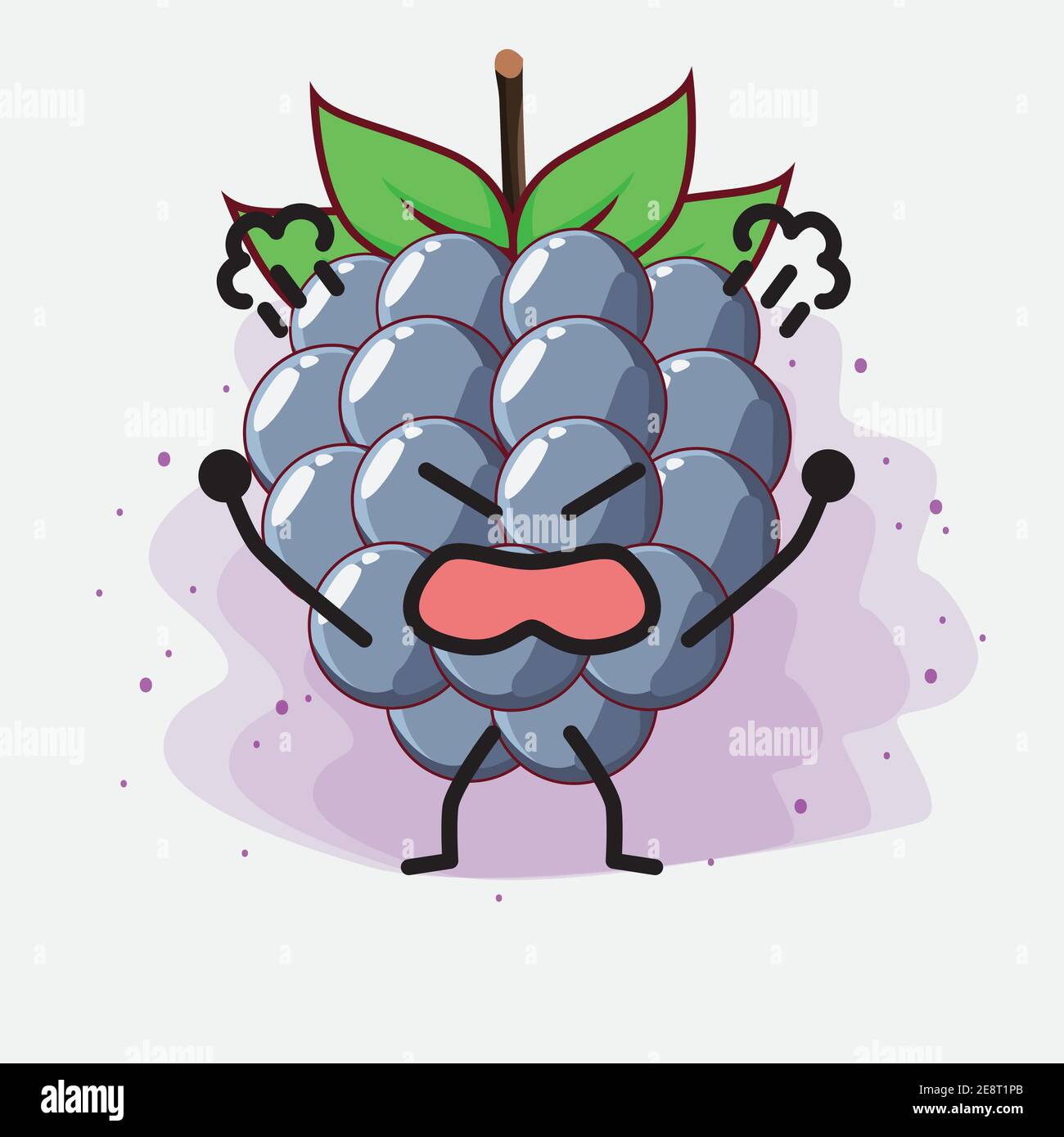 An illustration of Cute Dewberry fruit character Stock Vector Image ...