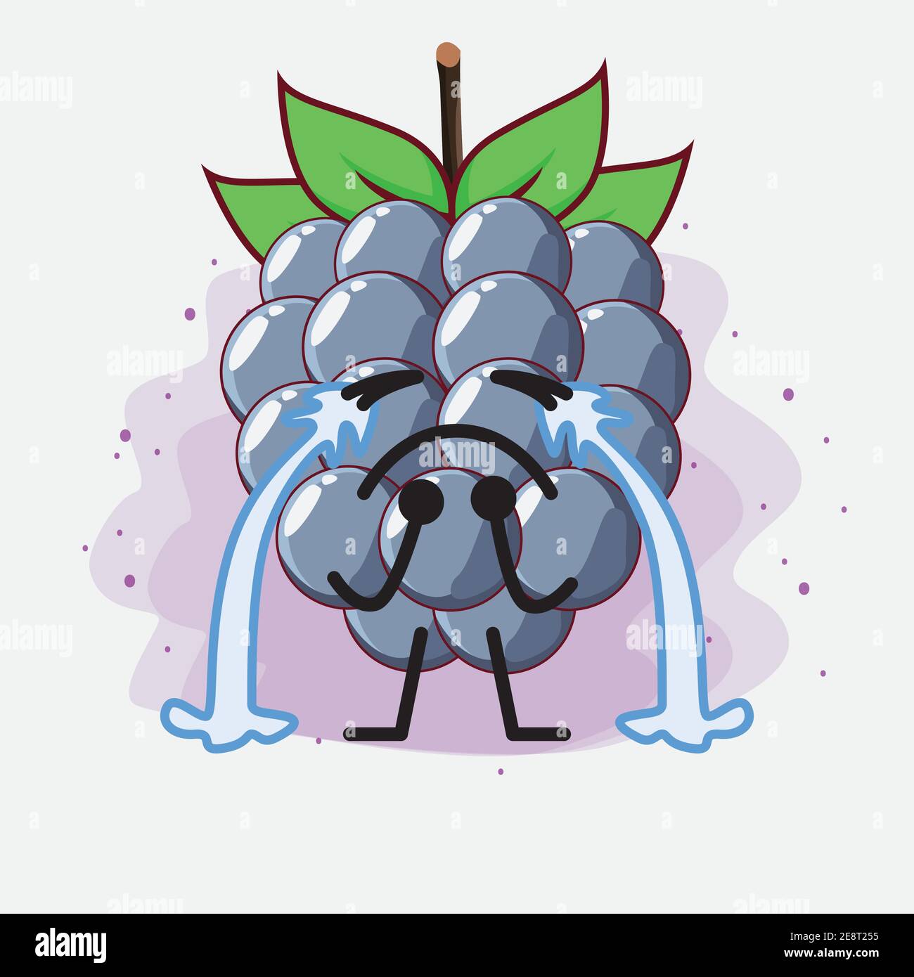 An illustration of Cute Dewberry fruit character Stock Vector Image ...