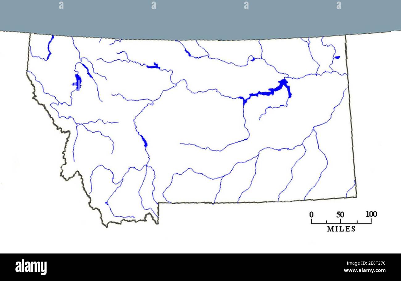 Map of rivers in montana