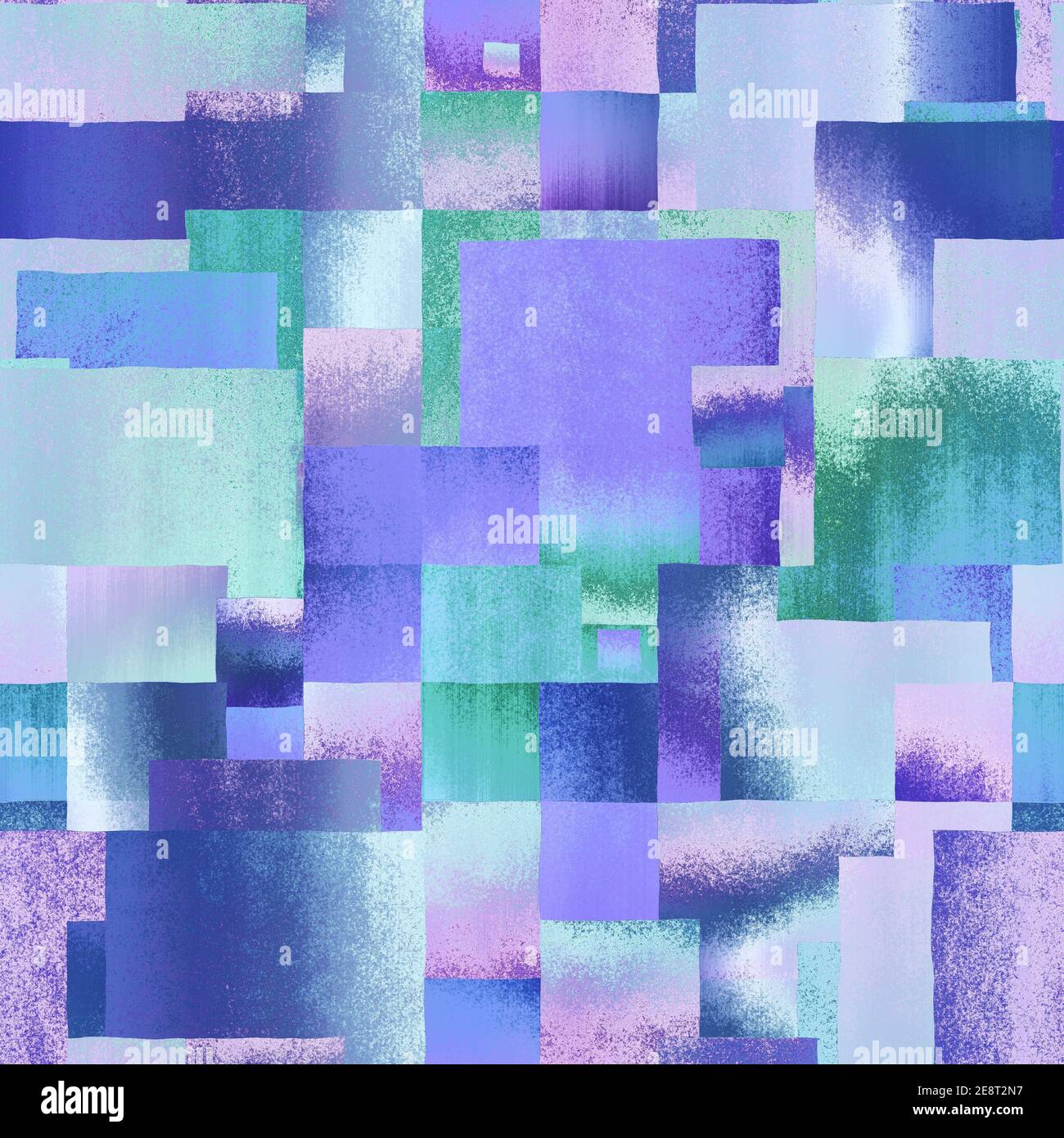 Seamless rectangle geo tile mosaic pattern swatch Stock Photo - Alamy