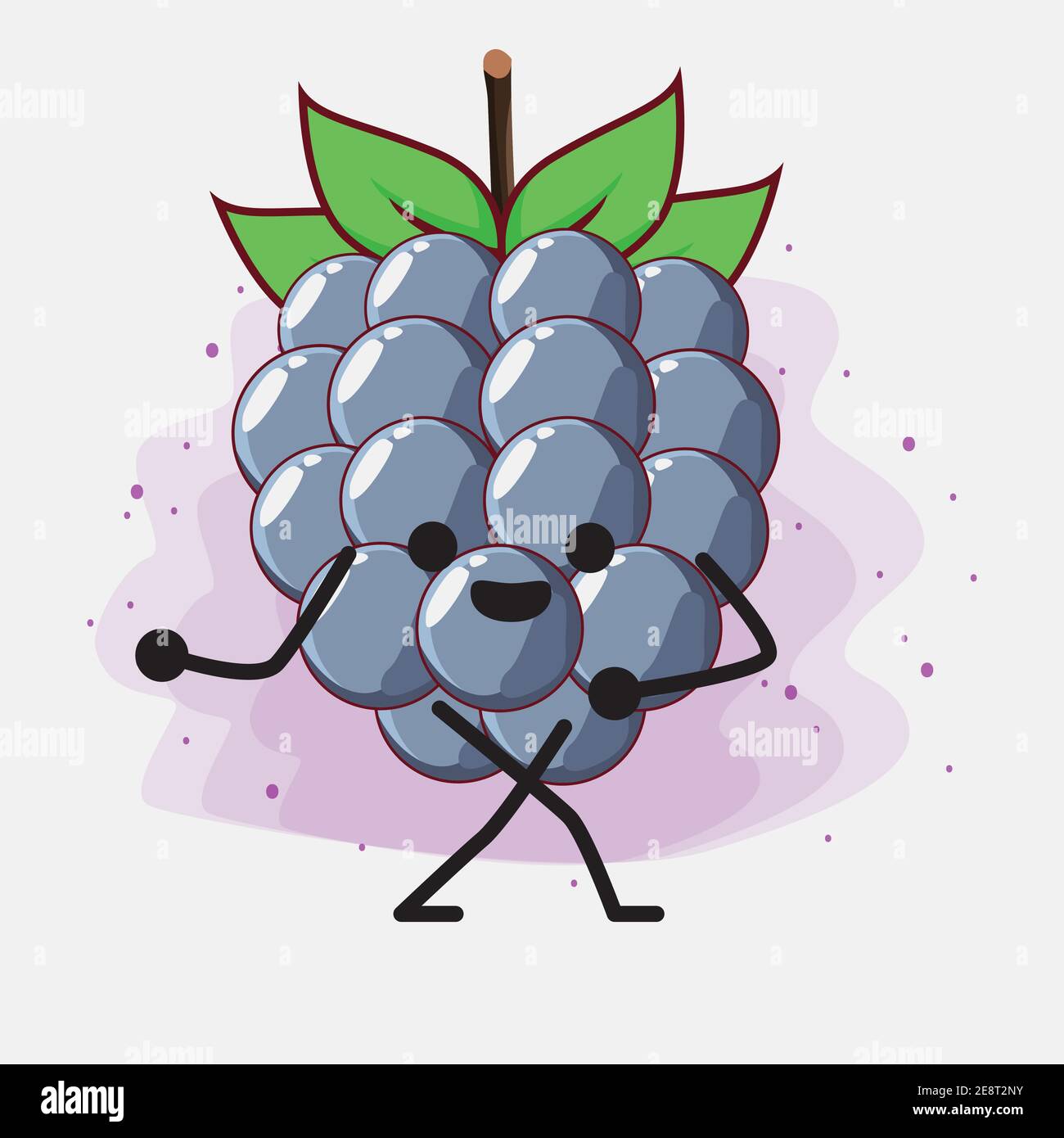 An illustration of Cute Dewberry fruit character Stock Vector Image ...