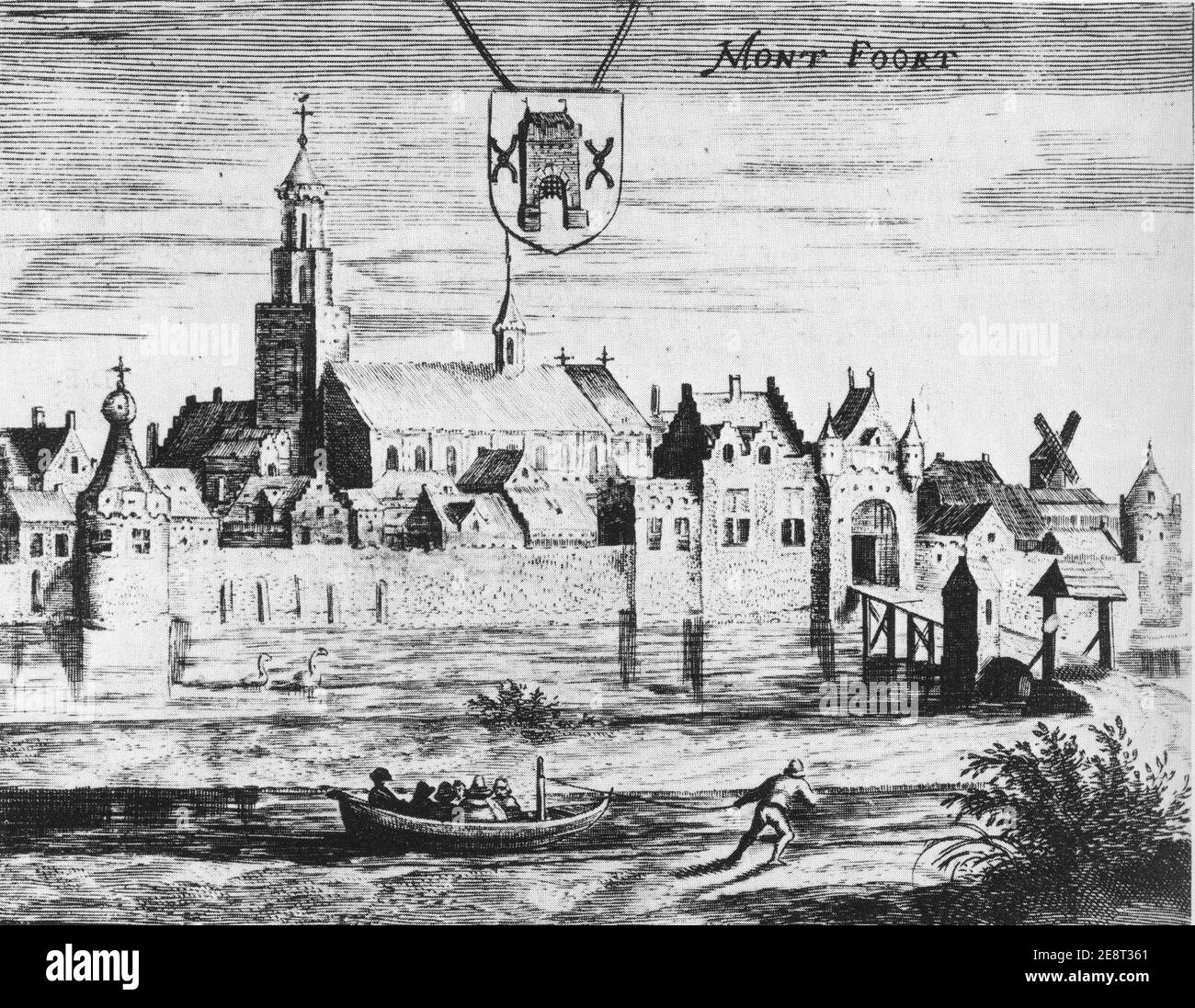 Montfoort prent 09 Stock Photo - Alamy