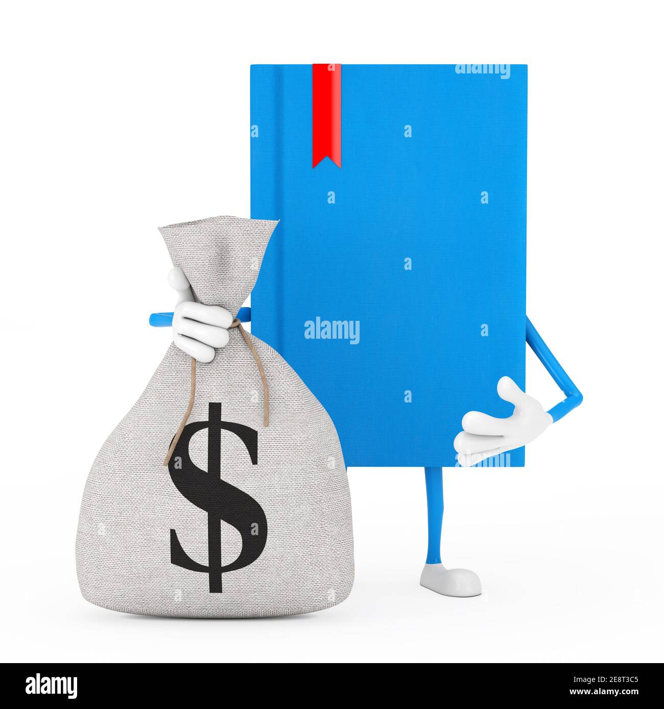 Cartoon character book dollar sign Cut Out Stock Images & Pictures - Alamy