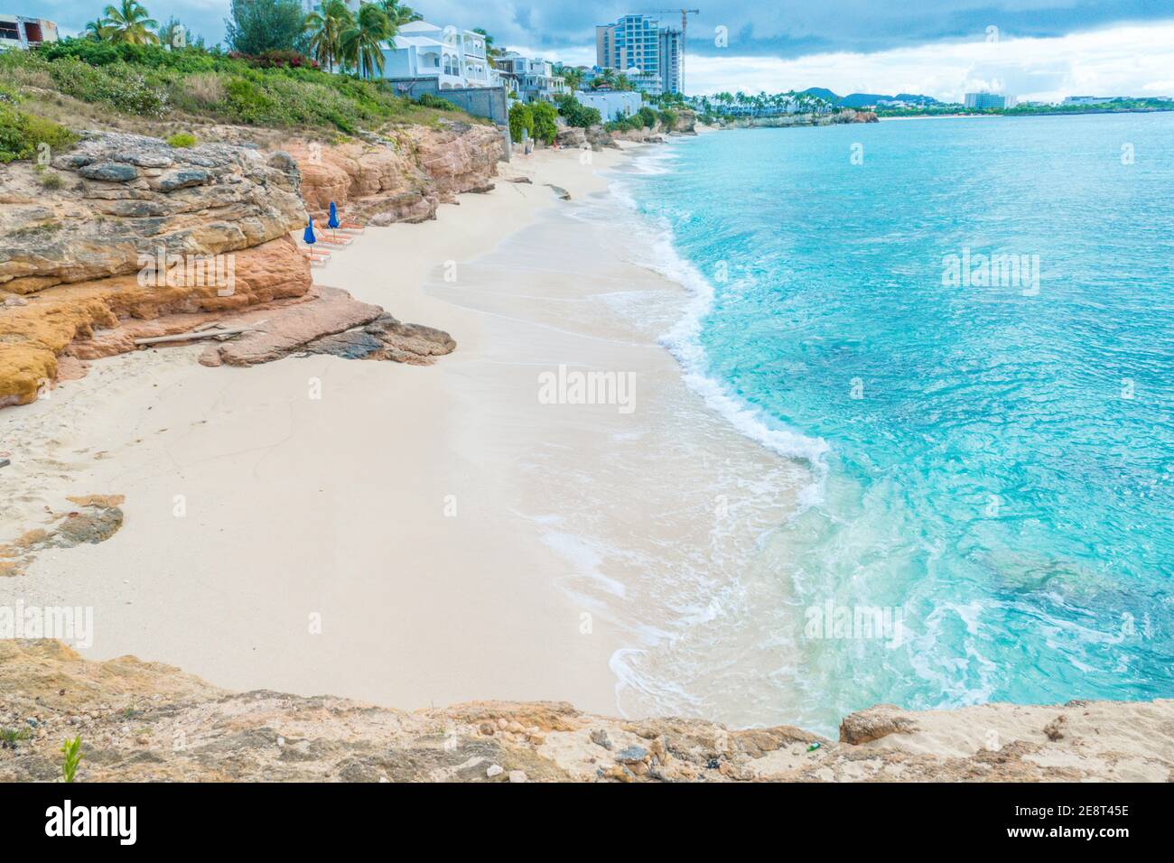 The Caribbean island of St.Maarten landscape and Cityscape. The Dutch ...