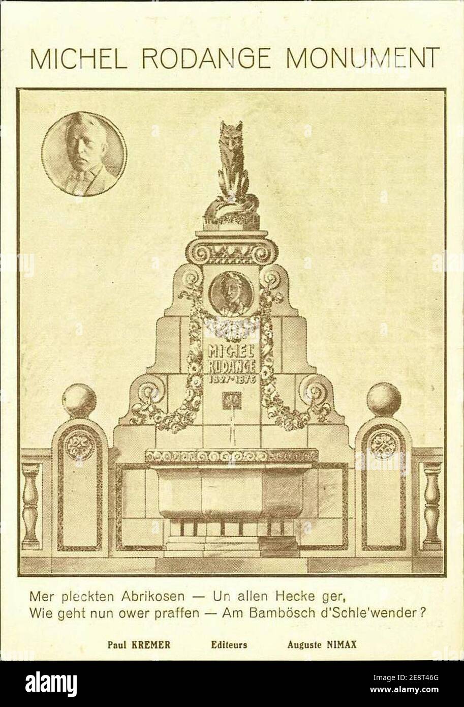 Michel rodange hi-res stock photography and images - Alamy