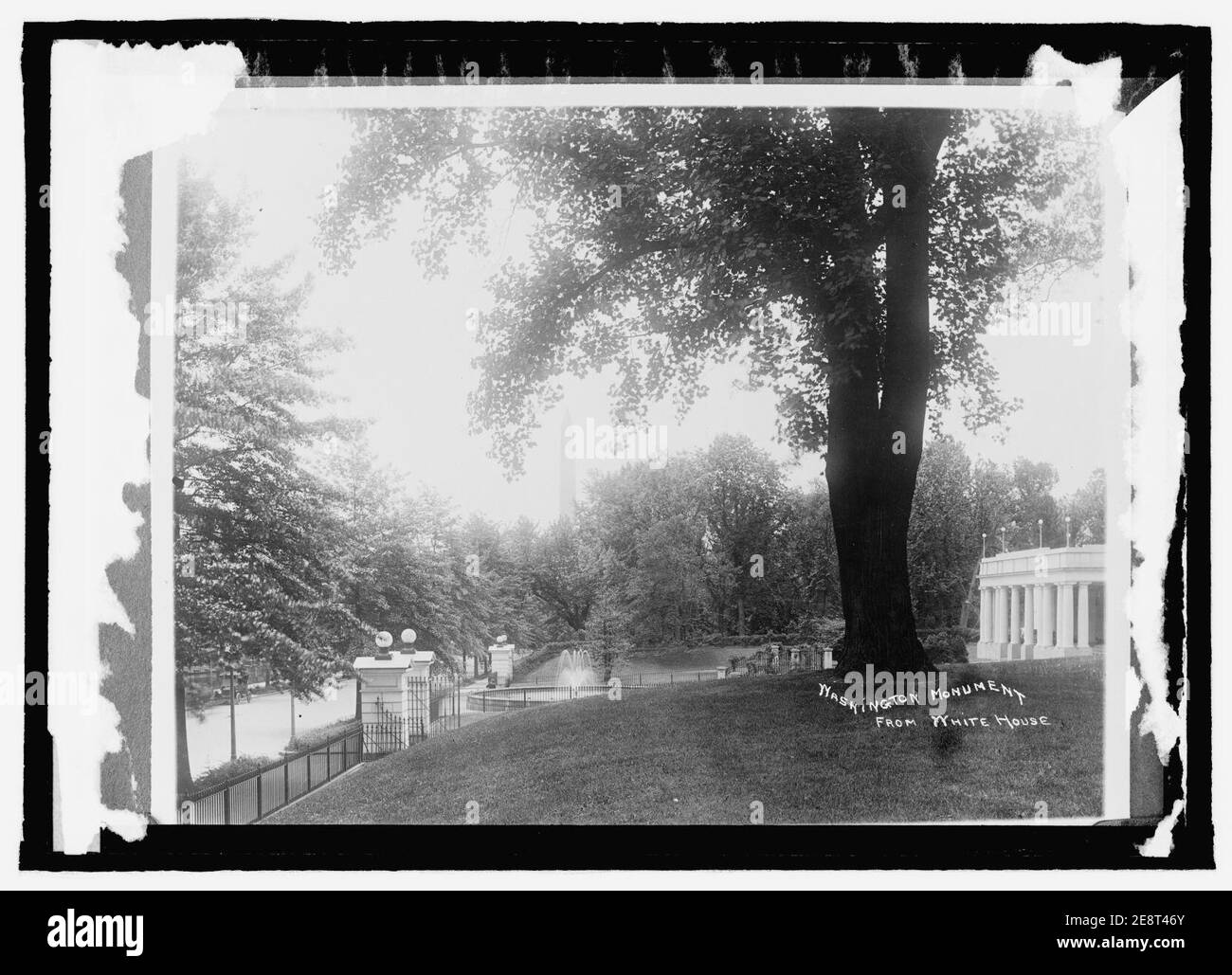 Monument from White House Stock Photo - Alamy
