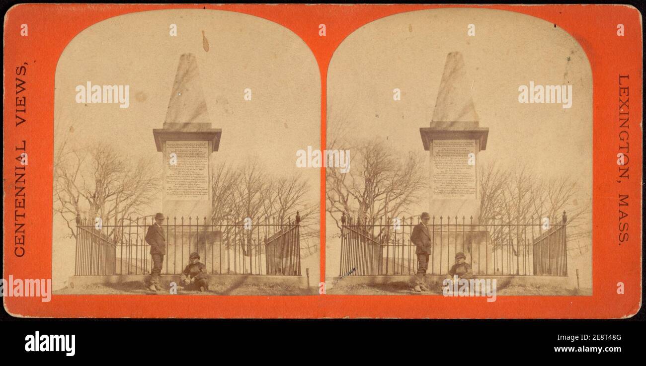 Lexington battle monument hi-res stock photography and images - Alamy