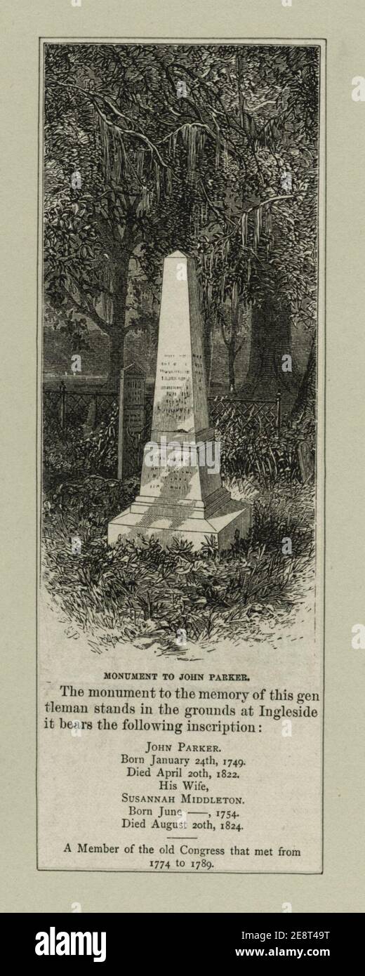 Monument to John Parker Stock Photo - Alamy