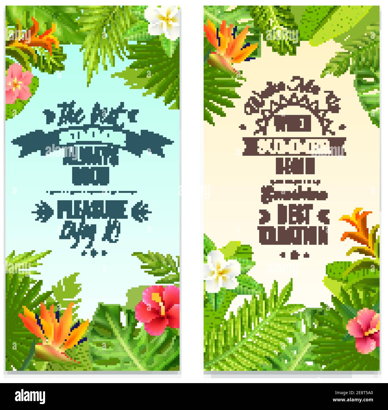 Paradise island 2 Stock Vector Images - Alamy