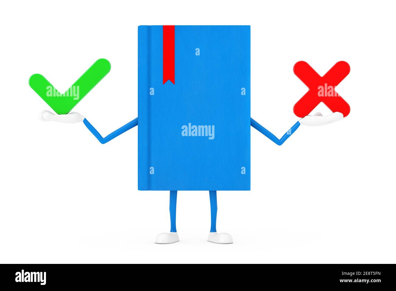 Cartoon character question mark book hi-res stock photography and ...