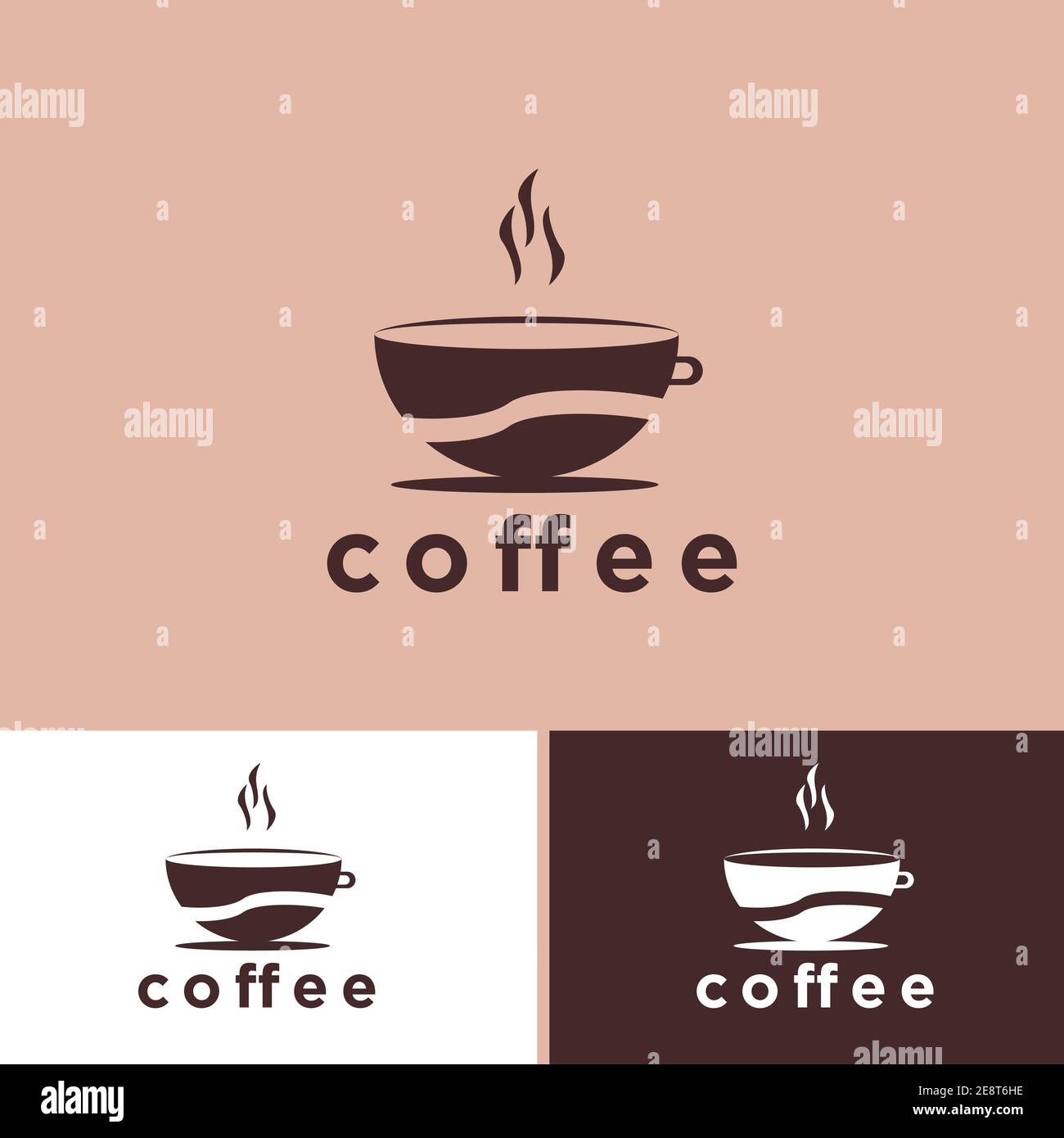 coffee cafe drink vector logo design Stock Vector Image & Art - Alamy