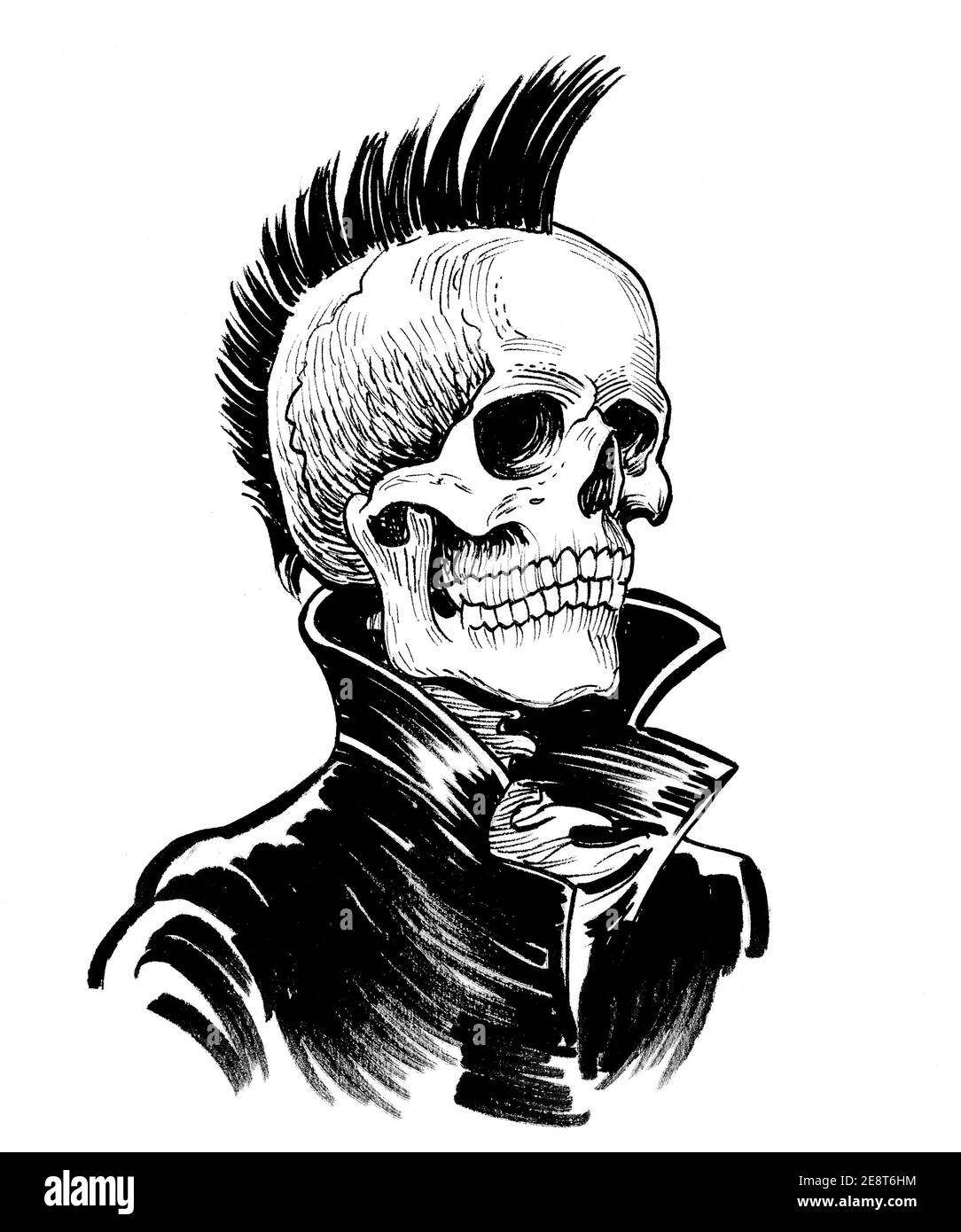 Punk Mohawk Drawing