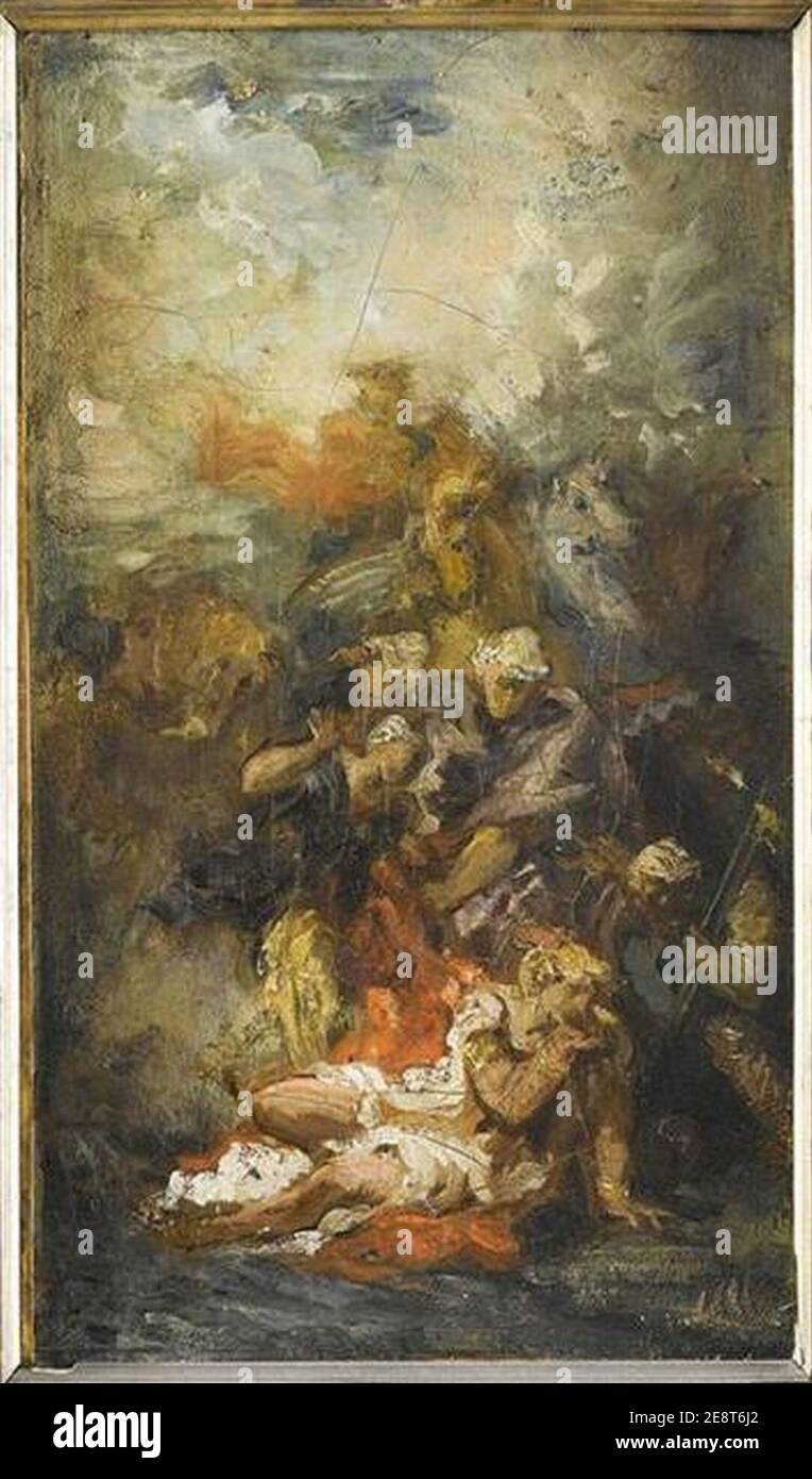 Moreau - Fuite de Darius, Cat. 604 Stock Photo - Alamy