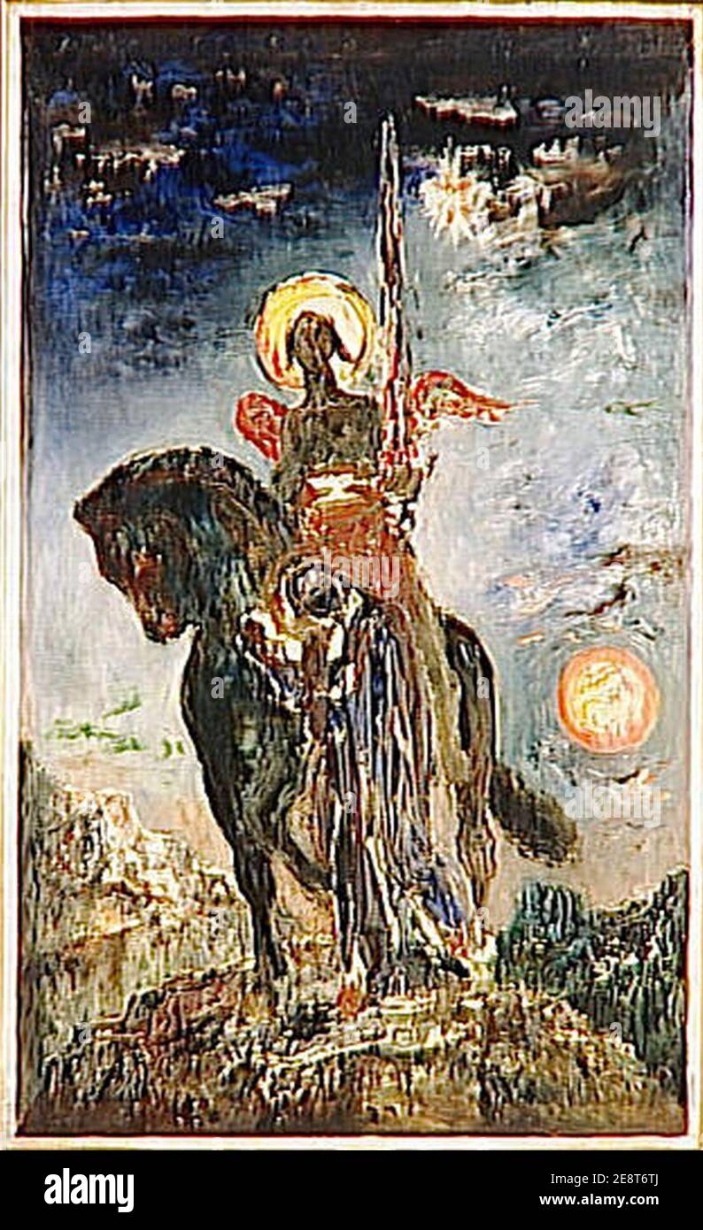 Moreau - La Parque et l'Ange de la Mort, Cat. 84 Stock Photo - Alamy