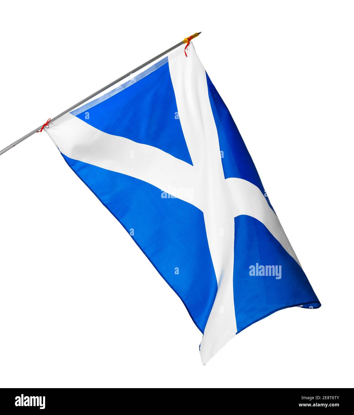 National flag of Scotland isolated on white background Stock Photo - Alamy