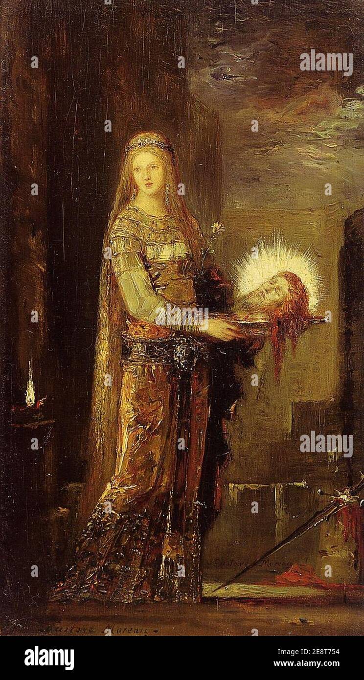 Moreau - Salome Carrying the Head of John the Baptist on a Platter ...