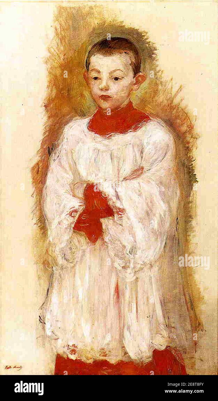 Morisot - choir-boy Stock Photo - Alamy