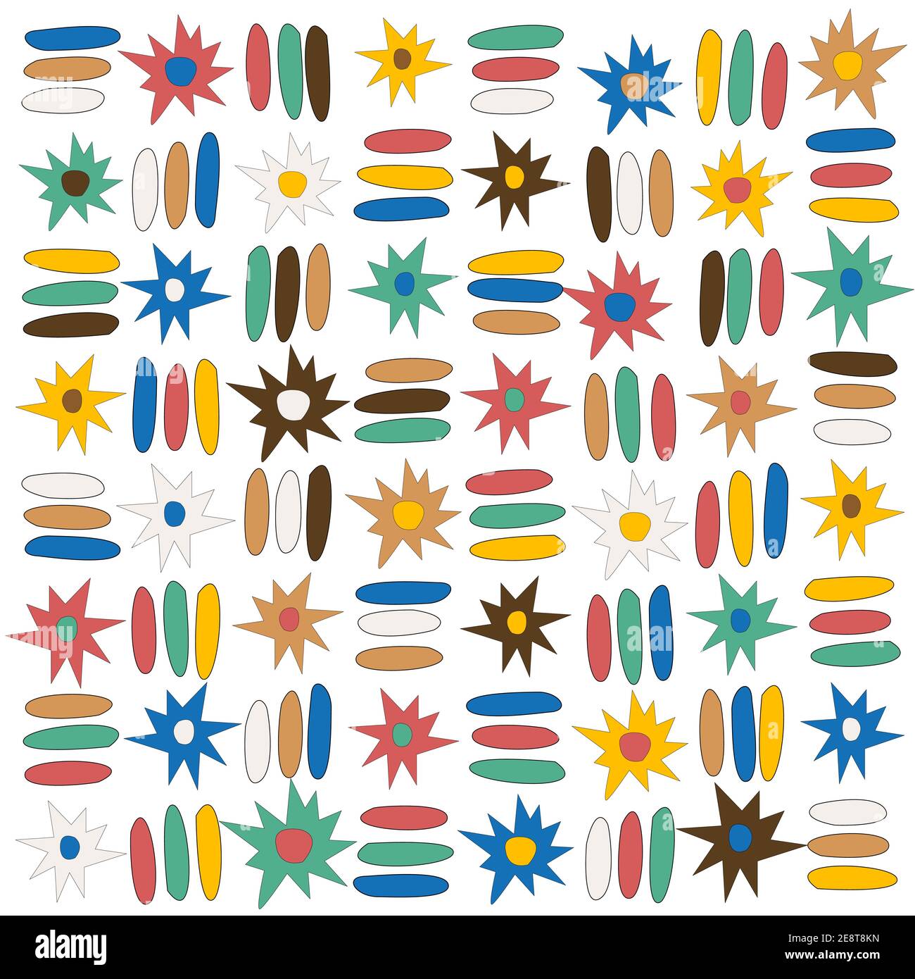 Hand drawn stars stripes Stock Vector Images - Alamy