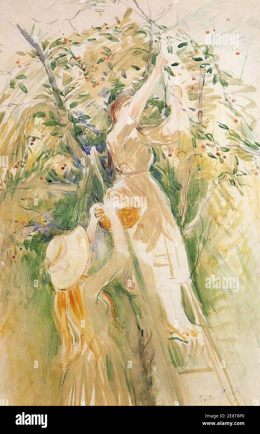 Morisot - the-cherry-tree-study Stock Photo - Alamy