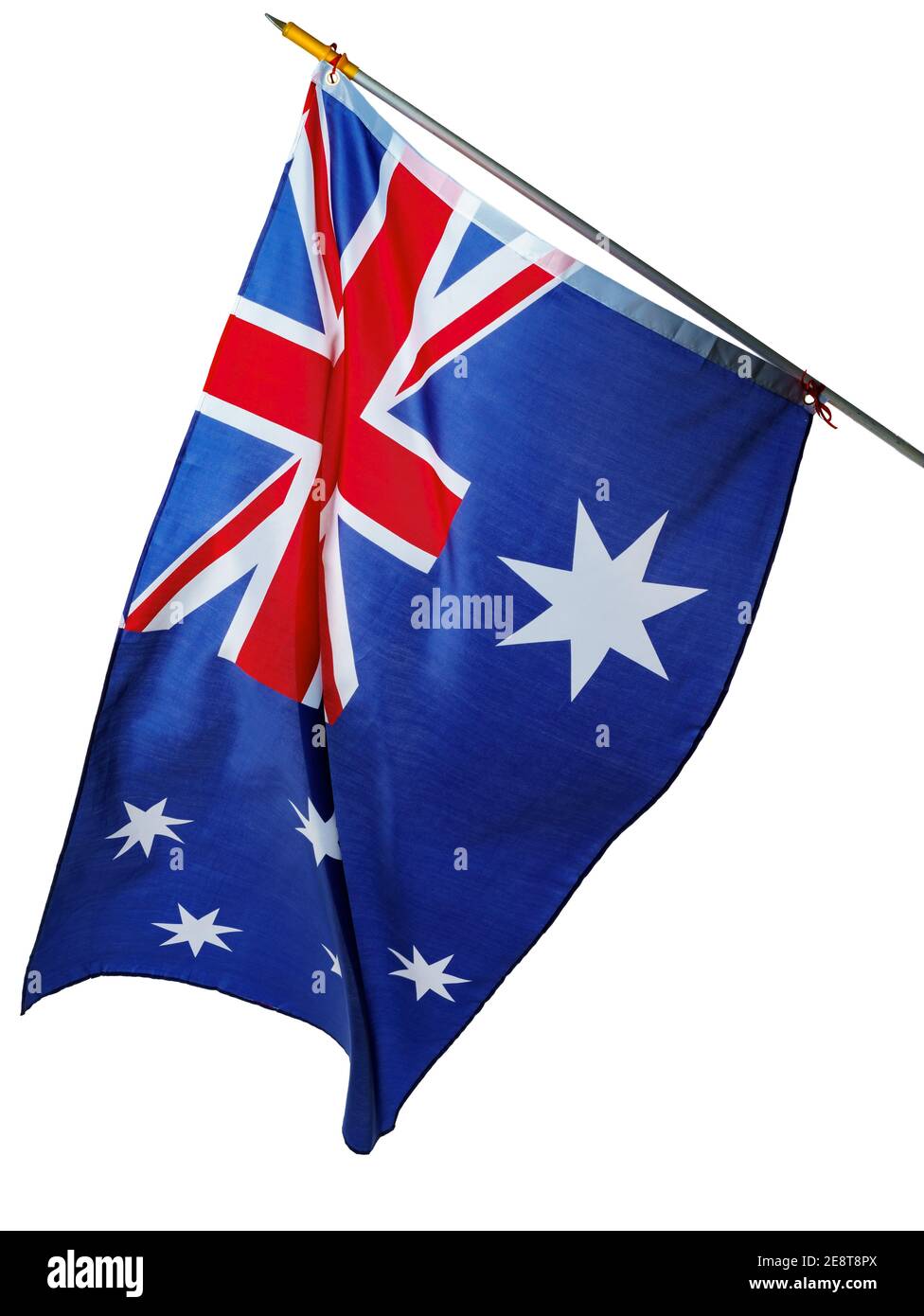 National flag of Australia isolated on white background Stock Photo - Alamy