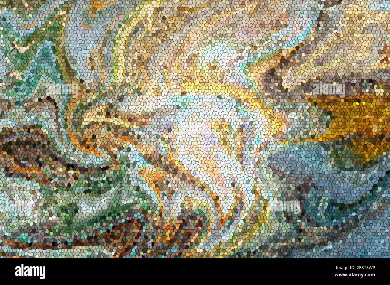 Angel in stained glass window Stock Vector Images - Alamy