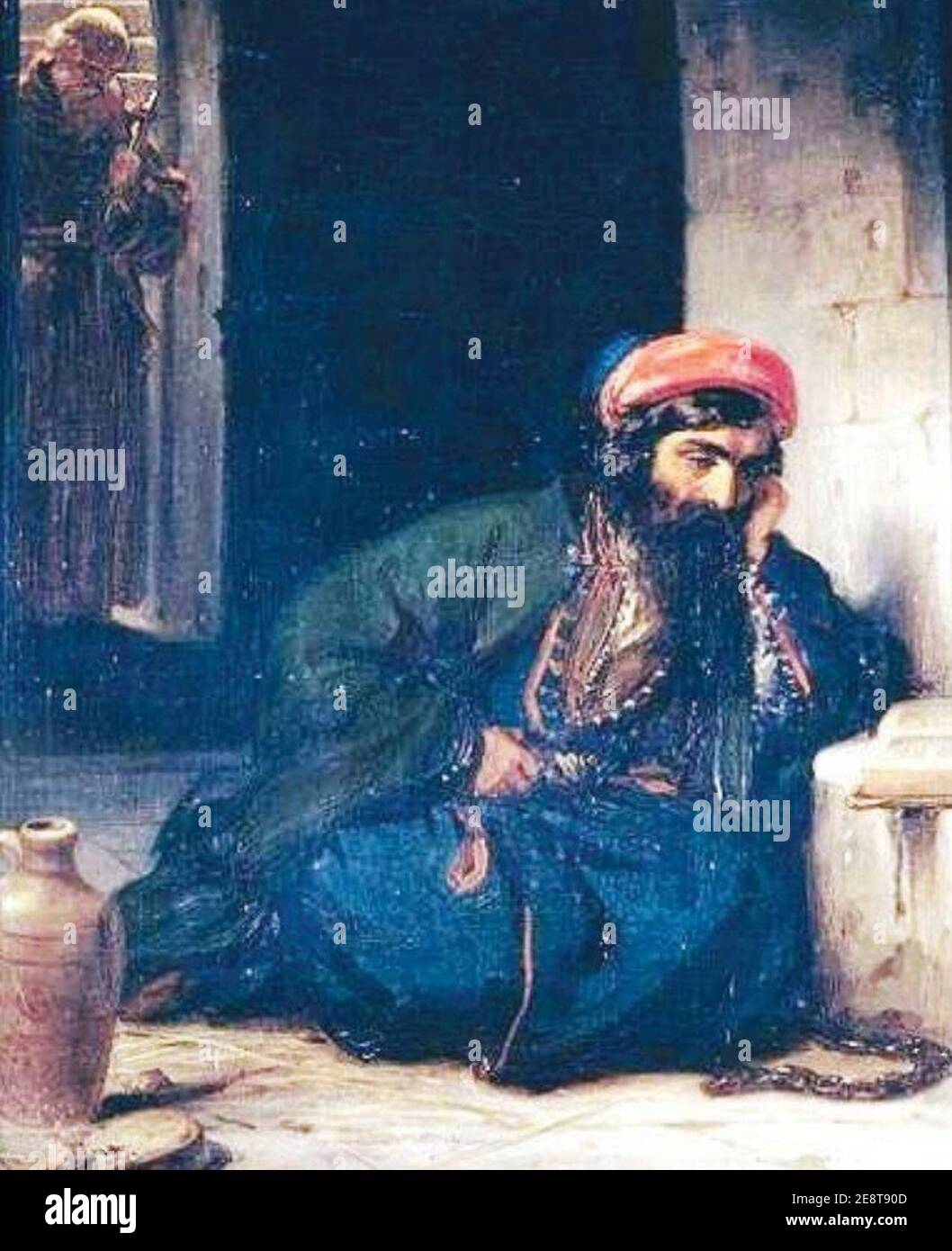 Moritz Daniel Oppenheim - Jewish prisoner of the Damascus Affair Stock ...