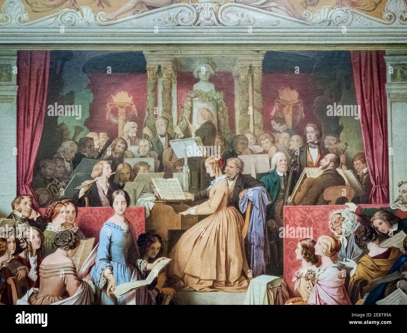 Moritz von Schwind - Eine Symphonie Stock Photo - Alamy