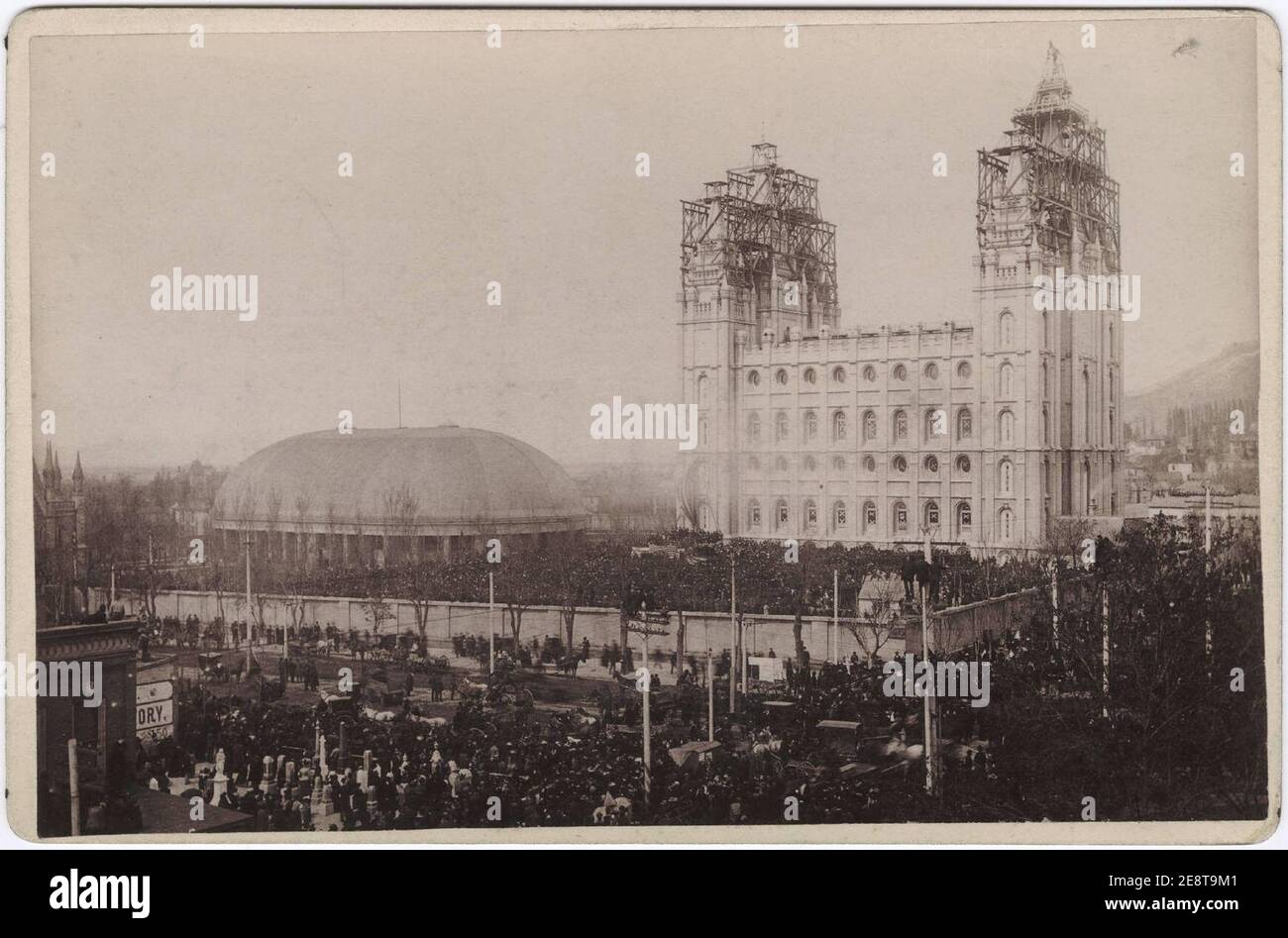 Mormon Temple under construction Salt Lake City Stock Photo - Alamy