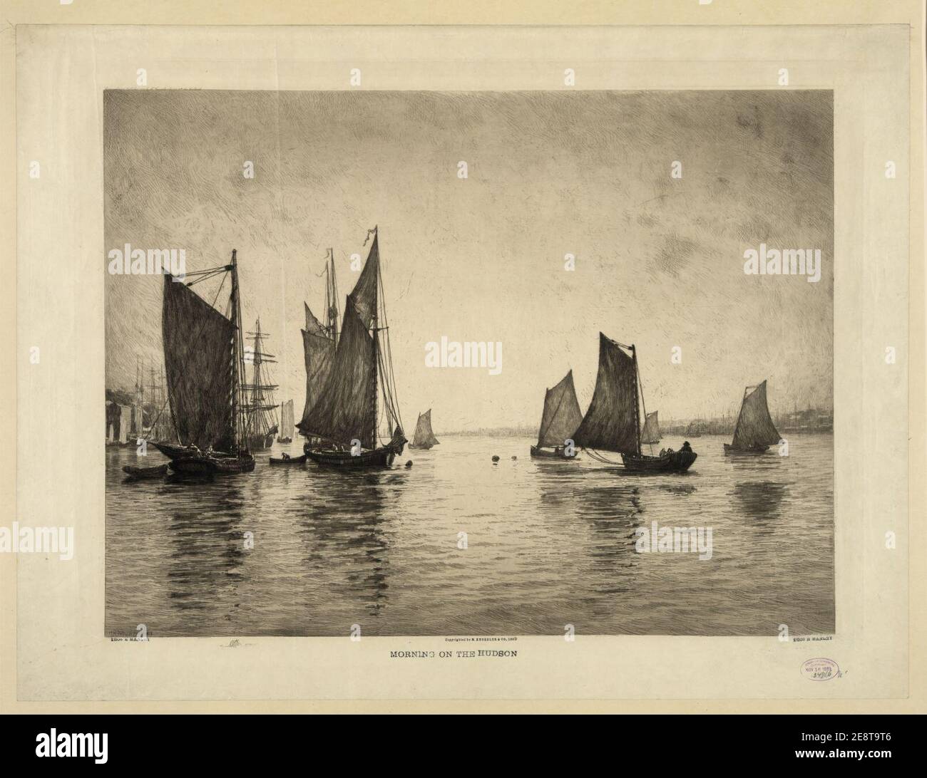 Morning on the Hudson Stock Photo - Alamy