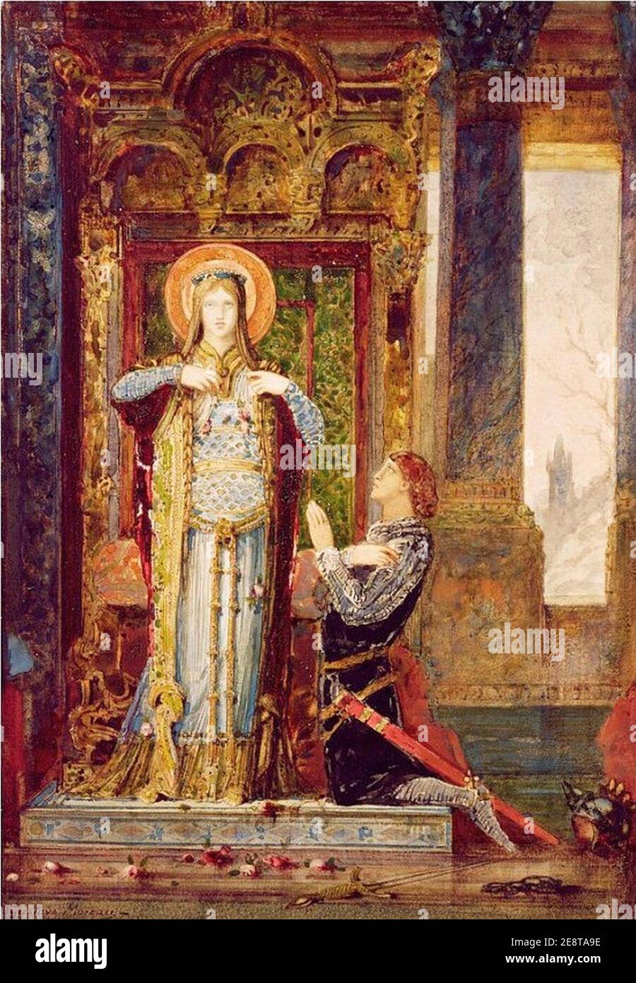 St. Elizabeth of Hungary or The Miracle of the Roses by Gustave Moreau ...