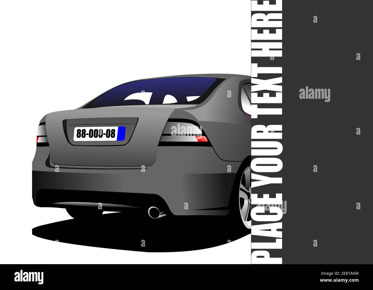 Vehicles rear view Stock Vector Images - Alamy