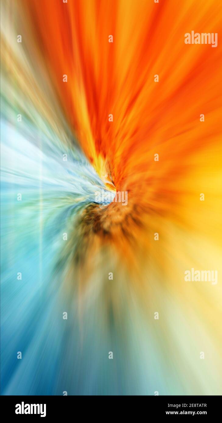 High-speed Flight Through A Colorful Wormhole In Deep Space Stock Photo ...