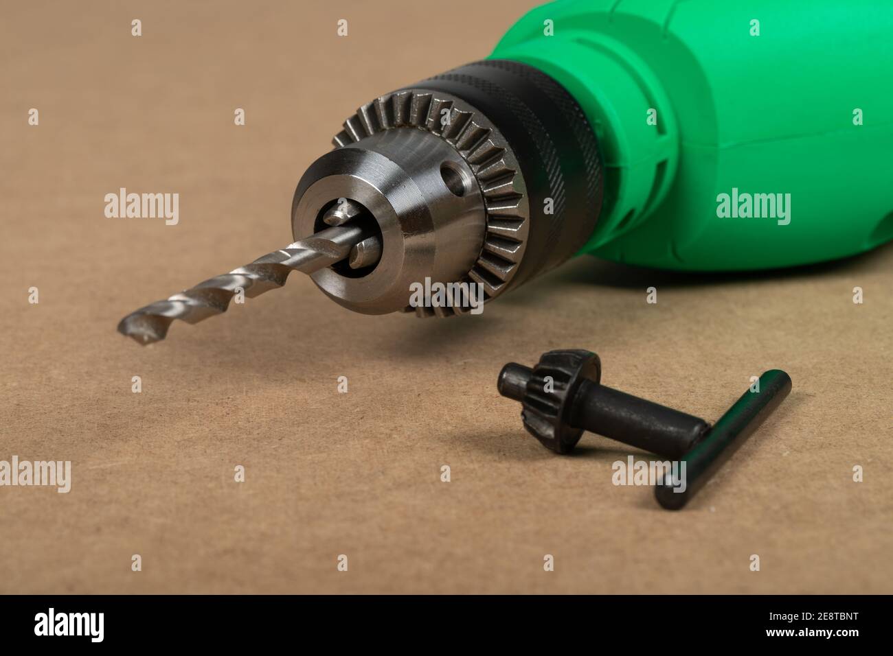 Picture of a brand new green electric drill Stock Photo - Alamy