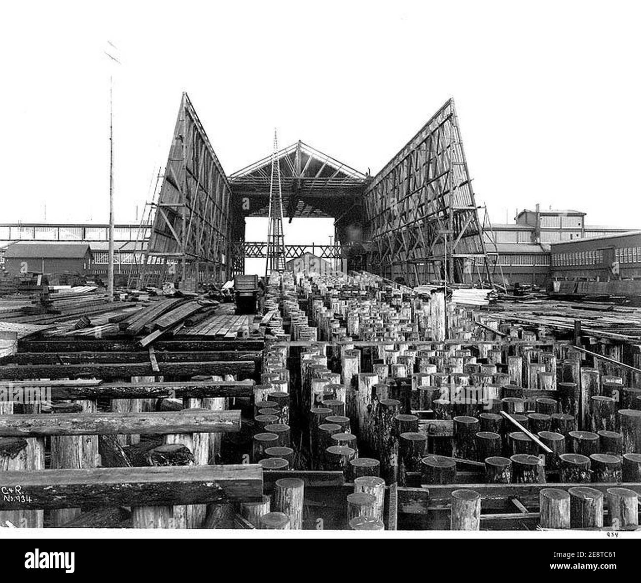 Moran Brothers Co shipyard, Railroad Ave S -Alaskan Way- near S Charles ...