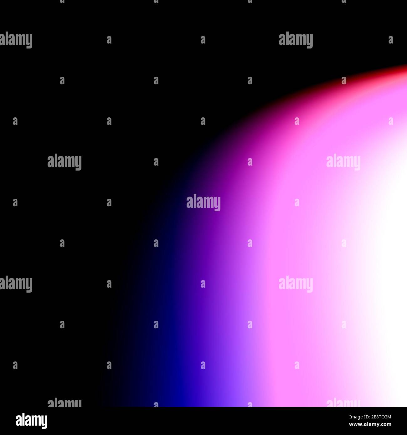 Abstract black background with a blurred colorful highlight or ...