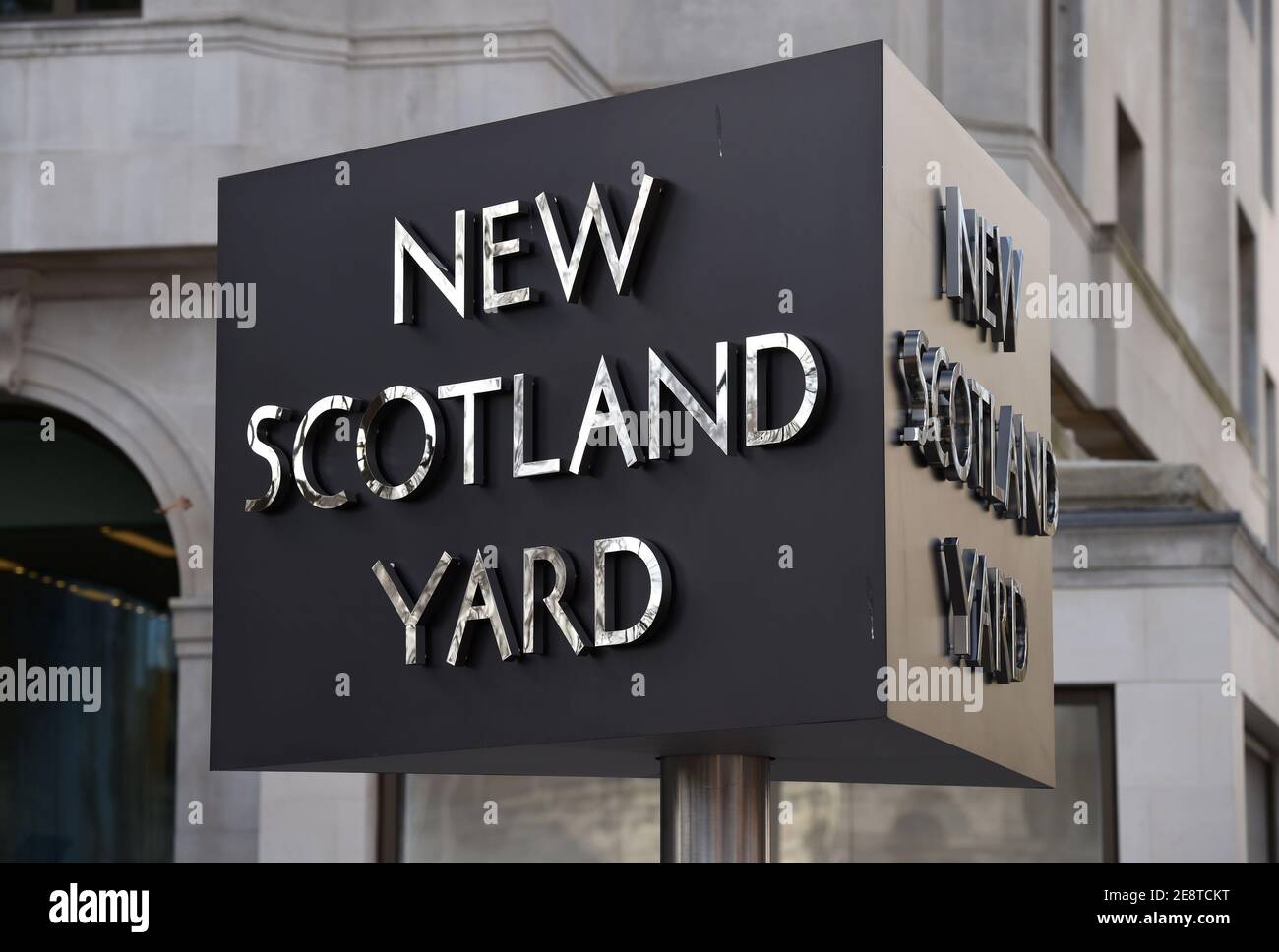 File photo dated 03/02/17 of the New Scotland Yard sign. The UK's ...