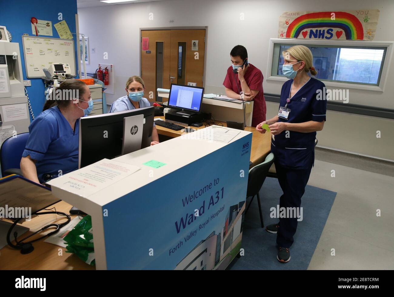 Senior charge nurse Rosario Walshe in ward A31 at Forth Valley Royal ...